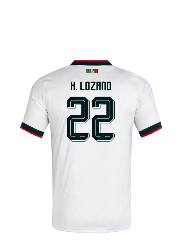 Adidas Mexico 26 Away Lozano Jersey - White / Soccr-mxs-sxh