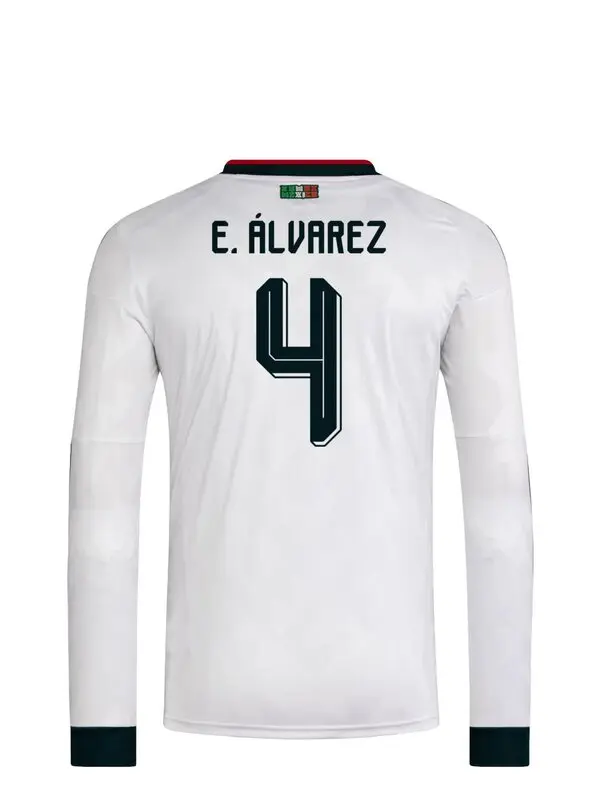 Adidas Mexico 26 Away Alvarez Long Sleeve Jersey - White / Soccr-mxs-sxa