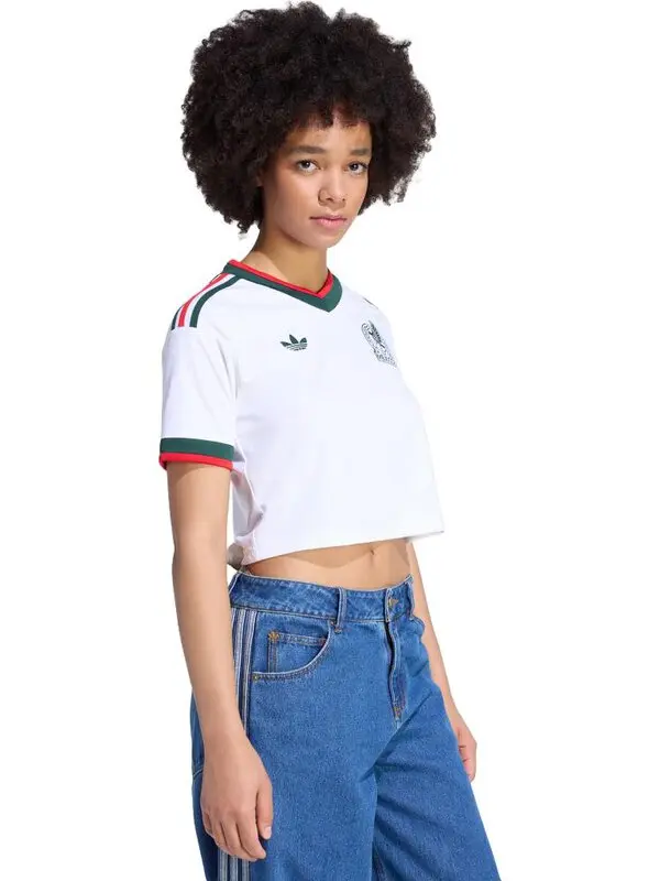 Adidas Mexico 26 Away Cropped Jersey - White