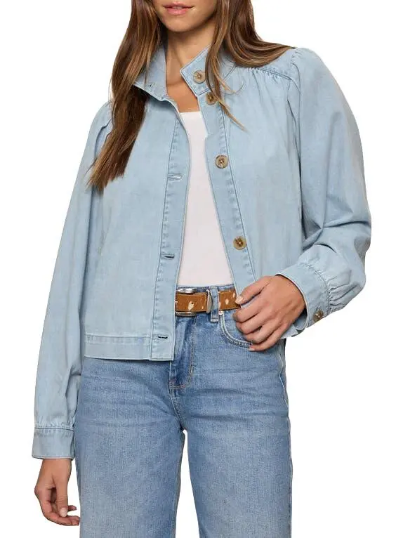 Sanctuary Puff Sleeve Denim Jacket - Whisper