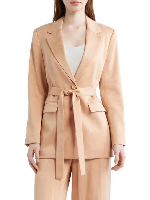 Kobi Halperin Jessi Faux Suede Jacket - Chai