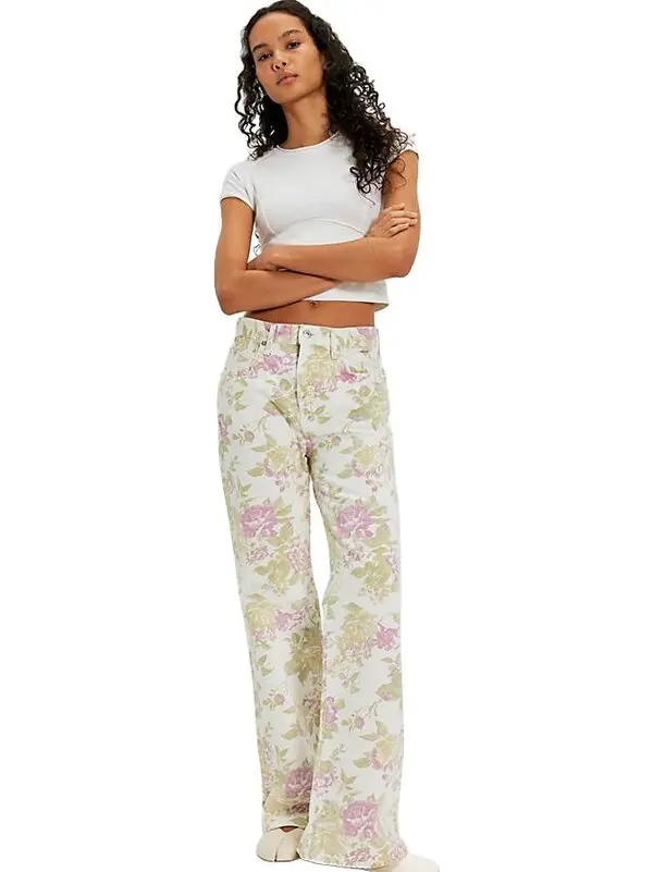 Citizens Of Humanity Kimberly '70s Flare Printed Jeans - English Rose