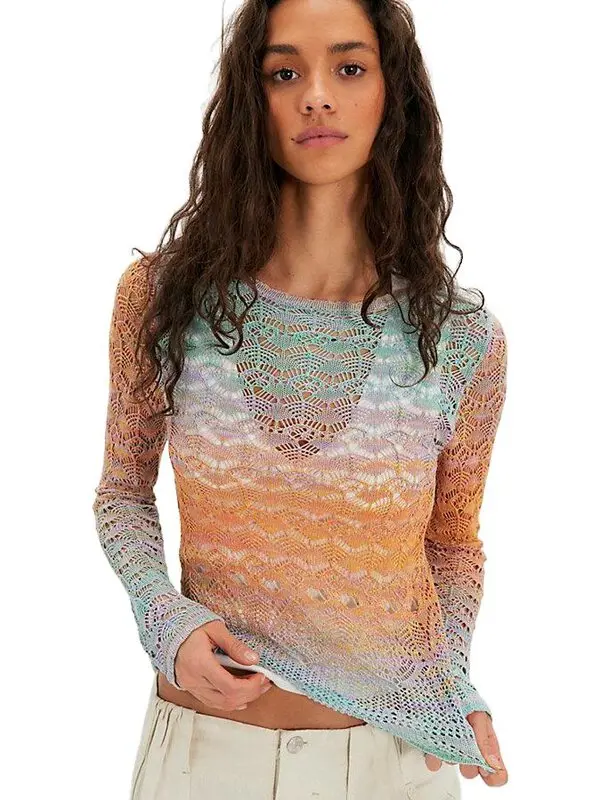 Anna Sui Crochet Top - Sunset
