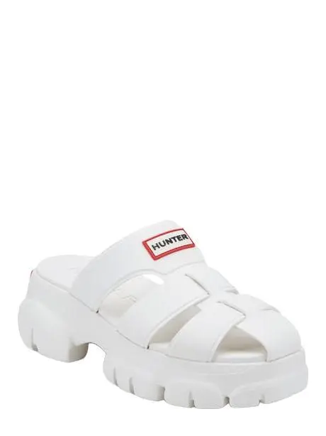 Hunter Lug Sole Slip-on Shoes - White