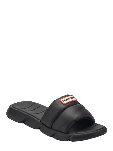 Hunter Coast Water Resistant Slide Sandal - Black 001