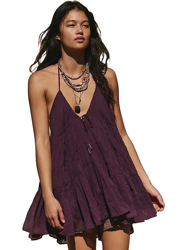 Free People Zina Cotton Tunic - Fig