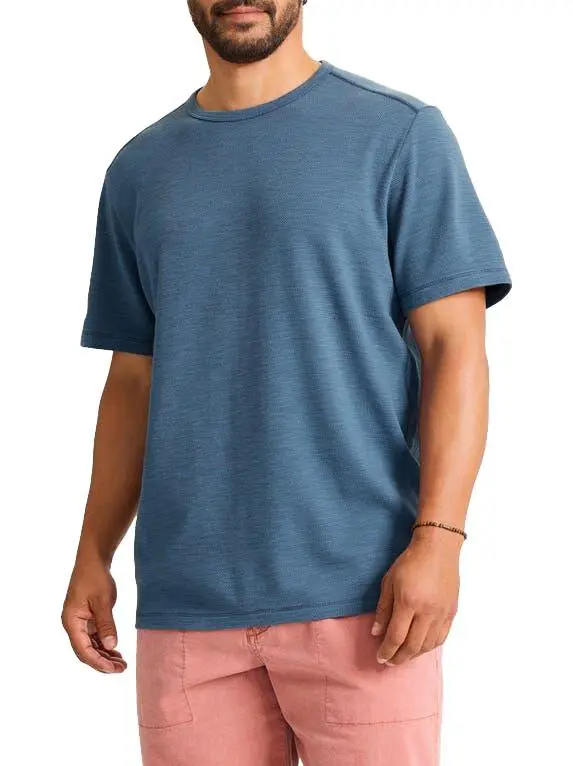 Tommy Bahama Sand Wave Slub Cotton Blend T-shirt - Blue Note