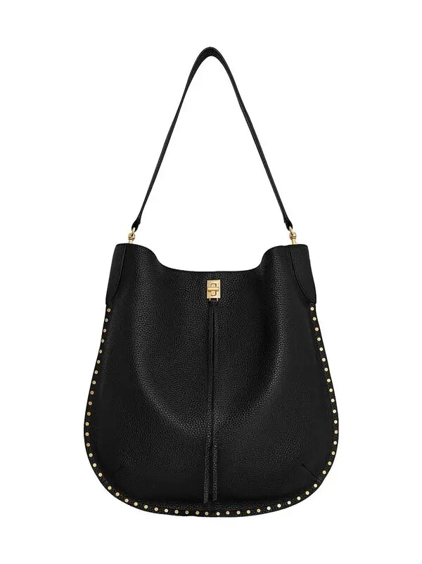 Rebecca Minkoff Darren Slim Pebble Leather Hobo - Black