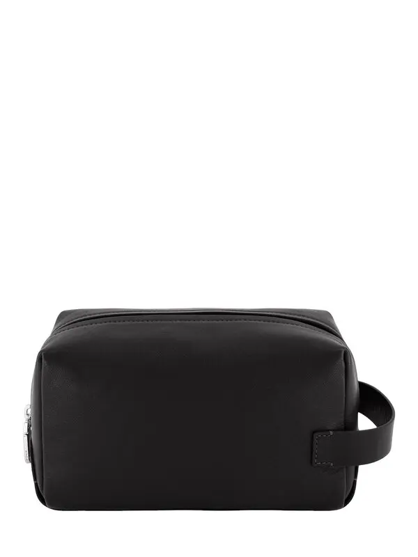 Vince Leather Dopp Kit - Black