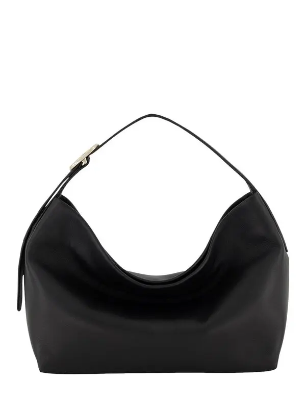 Vince Small Plonge Vivian Leather Hobo Bag - Black