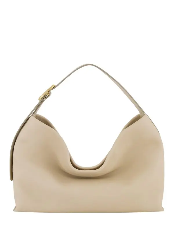 Vince Small Plonge Vivian Leather Hobo Bag - Marzipan