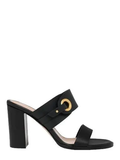 GIANVITO ROSSI Granada Mule - Black Calf Leather