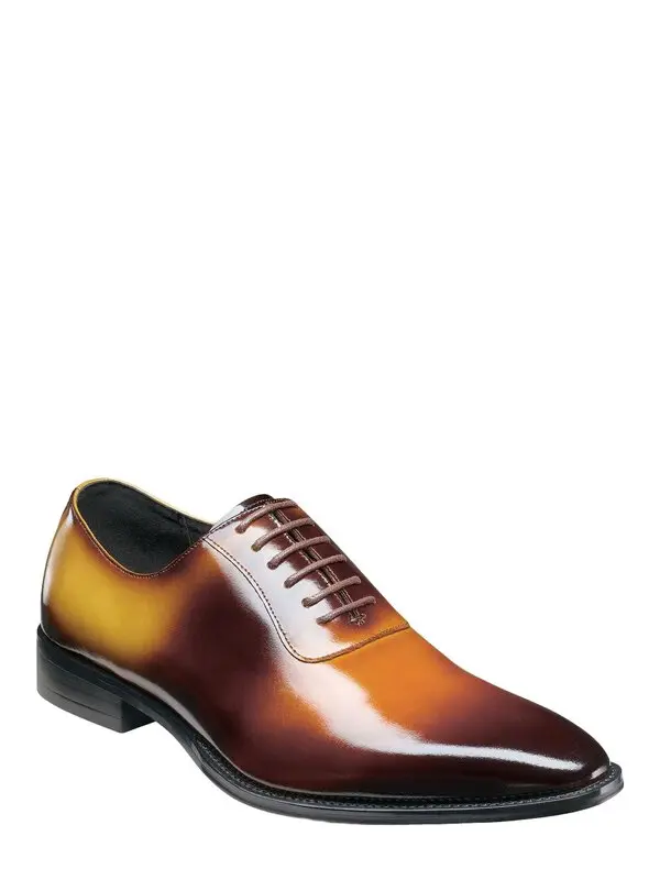 STACY ADAMS Shaffer Plain Toe Oxford - Cognac Multi