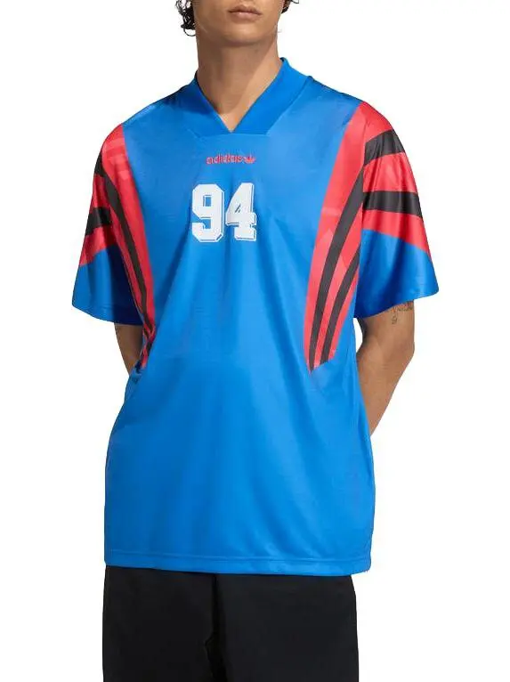 Adidas Santiago Aop Infill Soccer Jersey - Blue//