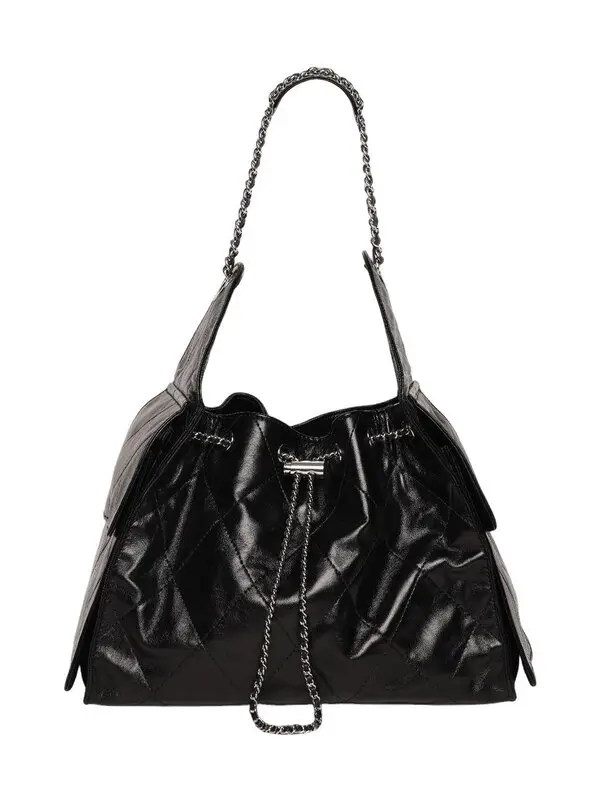 Walter Baker Valeria Quilted Bucket Bag - Black