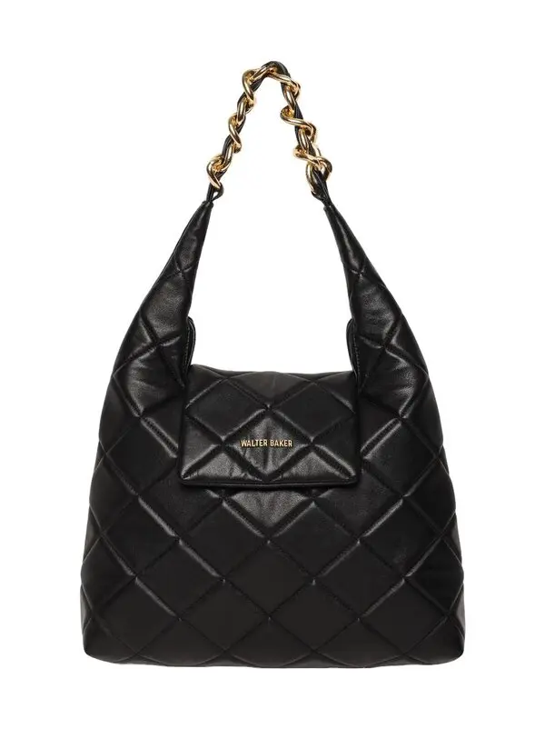 Walter Baker Anastasia Quilted Shoulder Bag - Black