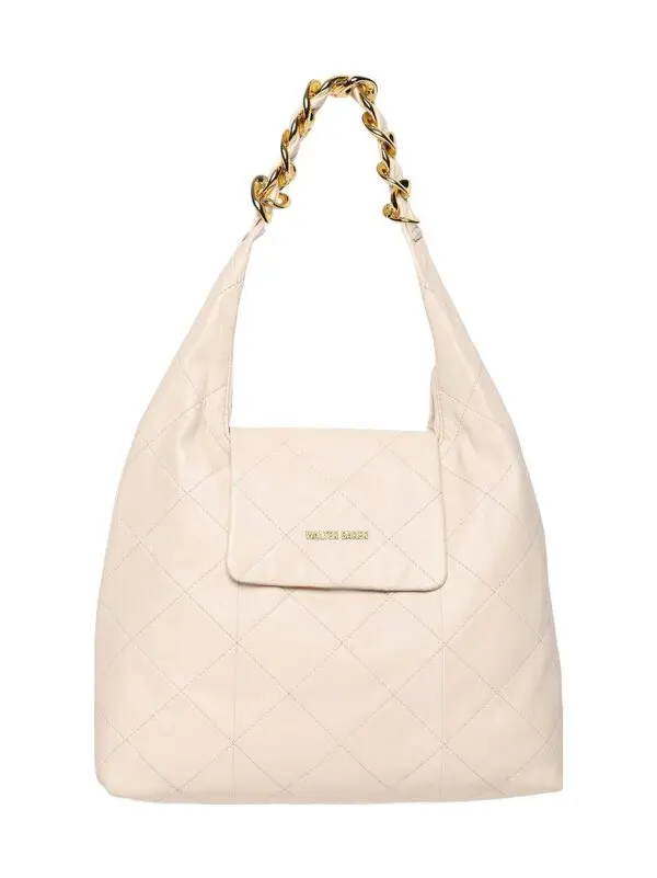 Walter Baker Anastasia Quilted Shoulder Bag - Oyster