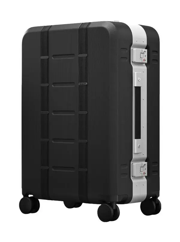 D_B_ Ramverk Pro Hardside 25-inch Checked Luggage Spinner With Buckle Closure - Silver
