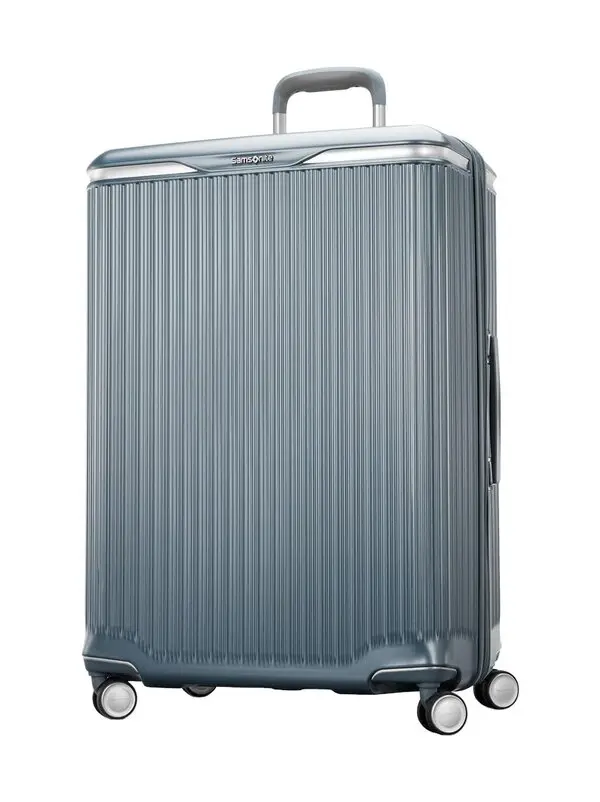 SAMSONITE Silhouette 18 Hardside Expandable 30" Checked Spinner - Slate Blue