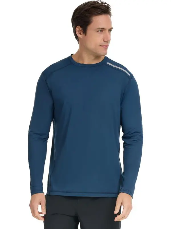 BLOQUV Long Sleeve Sun Protection Tee - Midnight Blue