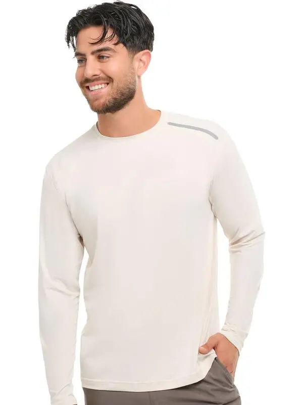 BLOQUV Long Sleeve Upf 50+ Sun Protection Shirt - Sand