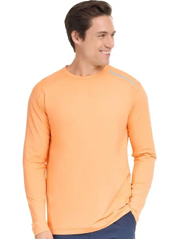 BLOQUV Long Sleeve Upf 50+ Sun Protection Shirt - Tangerine