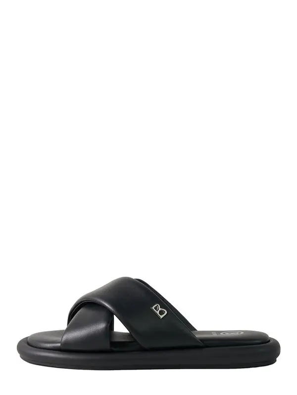 Bogner Portofino Leather Sandals - Black