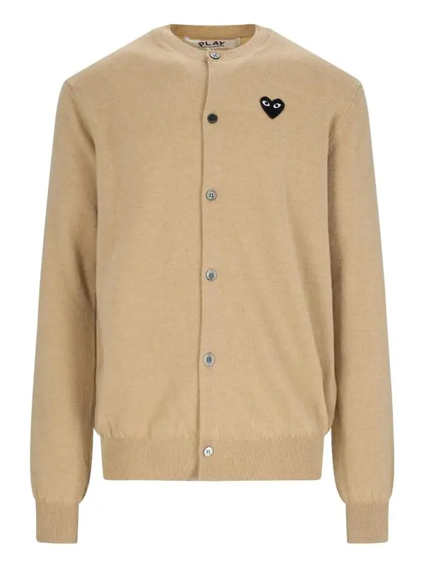 Play Comme Des Garcon Play Comme Des Garcons Cardigan - Beige