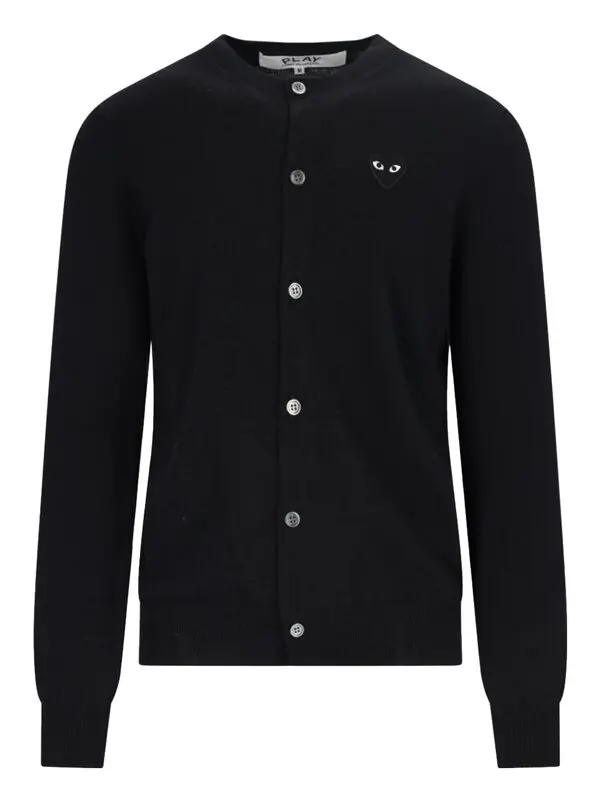 Play Comme Des Garcon Play Comme Des Garcons Cardigan - Black