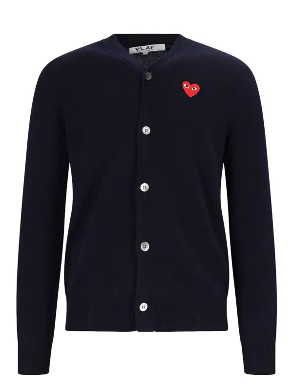 Play Comme Des Garcon Play Comme Des Garcons Cardigan - Blue