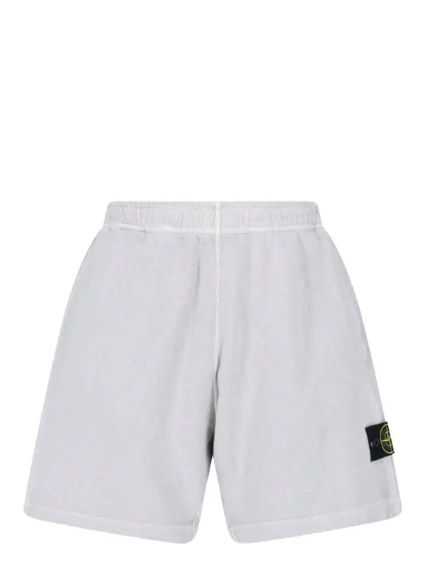 Stone Island Compass Sport Shorts - Gray