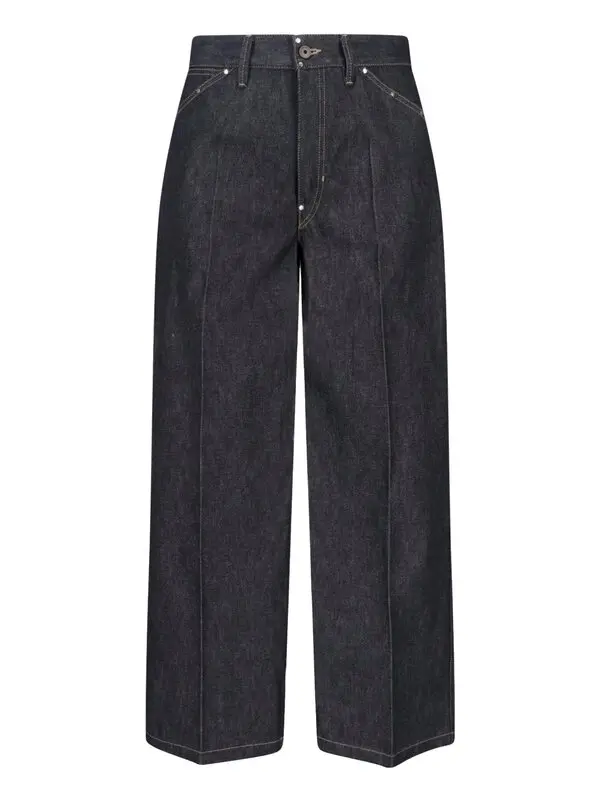 LEMAIRE Wide Studs Pants - Gray