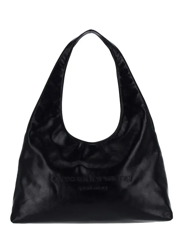 Alexander Wang Medium Leather Hobo Bag - Black