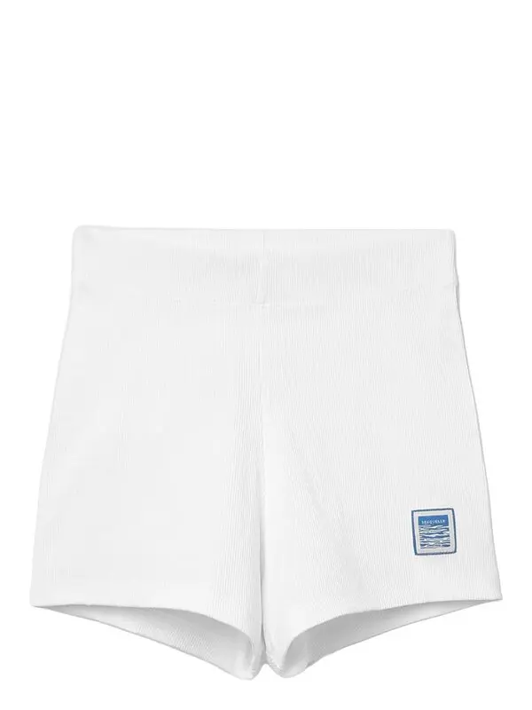 SEAQUELLE Cotton Sport Shorts - White