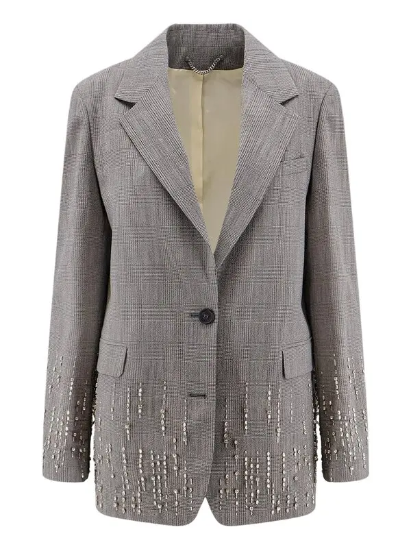 GOLDEN GOOSE Maia Virgin Wool Blazer - Grey