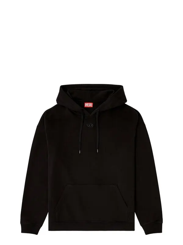 DIESEL® Cotton Hoodie - Black