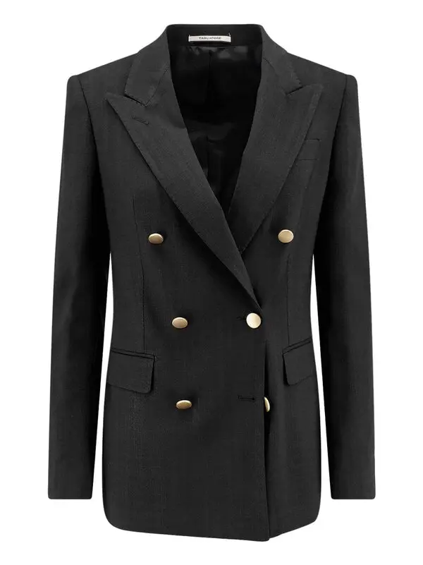 Tagliatore Parigi Double-breasted Viscose Blend Blazer - Black