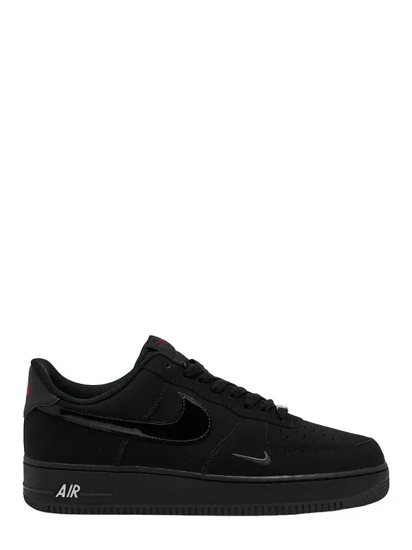 Nike Air Force 1 Low '07 Lv8 Patent Swoosh - Black/dark Smoke Grey