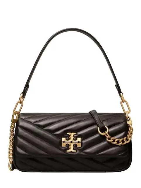 Tory Burch Kira Chevron Flap Shoulder Bag - Black