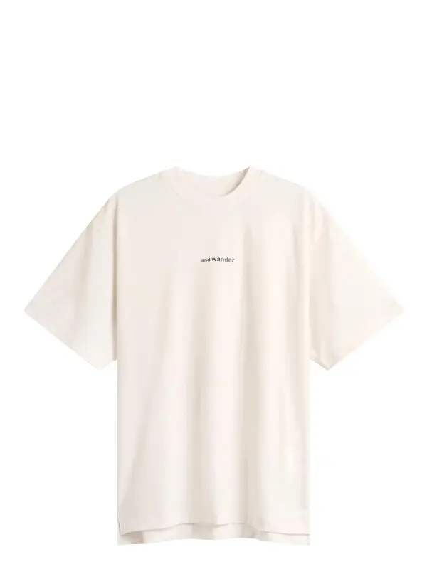 AND WANDER Dry Mesh T-shirt - Off White