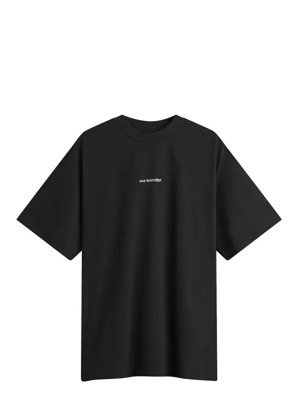 AND WANDER Dry Mesh T-shirt - Black