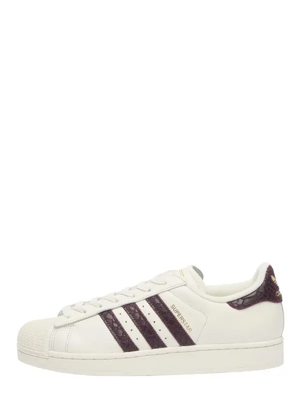 Adidas Superstar Ii Sneakers - Off White/maroon/gold Met