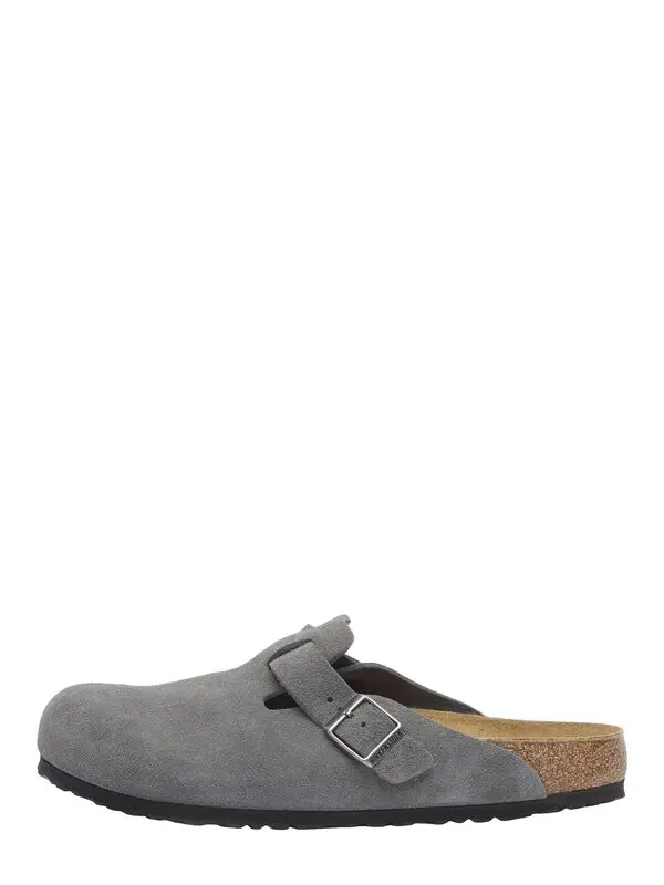 BIRKENSTOCK Boston Clog - Charcoal Suede