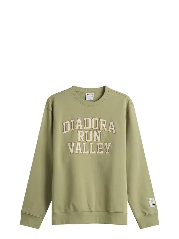 DIADORA Run Valley Crew Sweatshirt - Sage Green