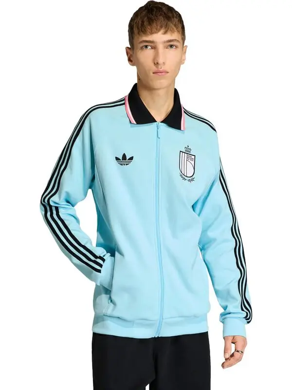 Adidas Belgium Away Anthem Jacket - Frozen Blue