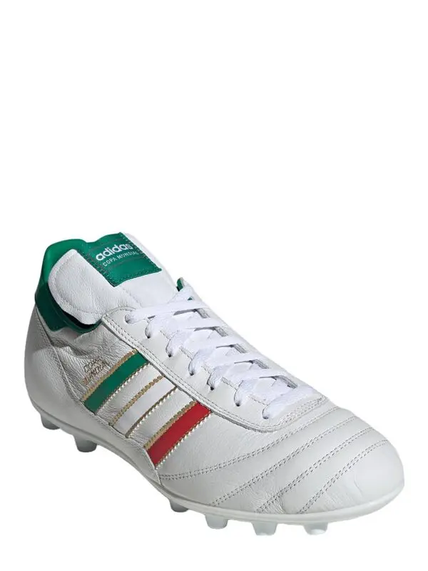 Adidas Copa Mundial Firm Ground Soccer Cleats - Cloud White / Bold Green / Gold Metallic