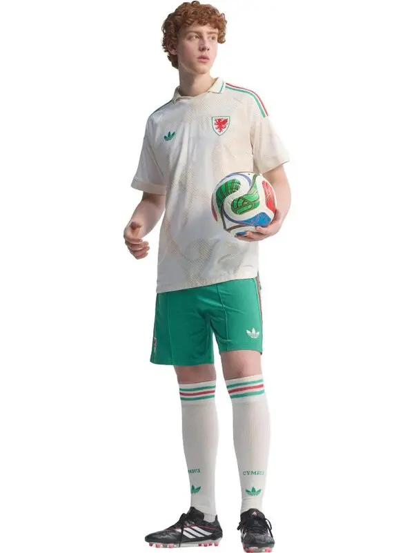 Adidas Wales 26 Away Authentic Jersey - Chalk White