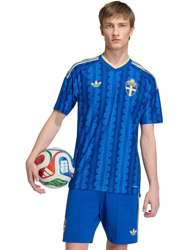 Adidas Sweden 26 Away Authentic Jersey - Royal Blue