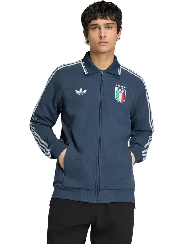Adidas Italy Away Anthem Jacket - Night Marine