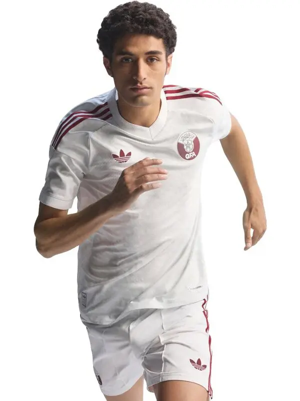 Adidas Qatar 26 Away Authentic Jersey - White
